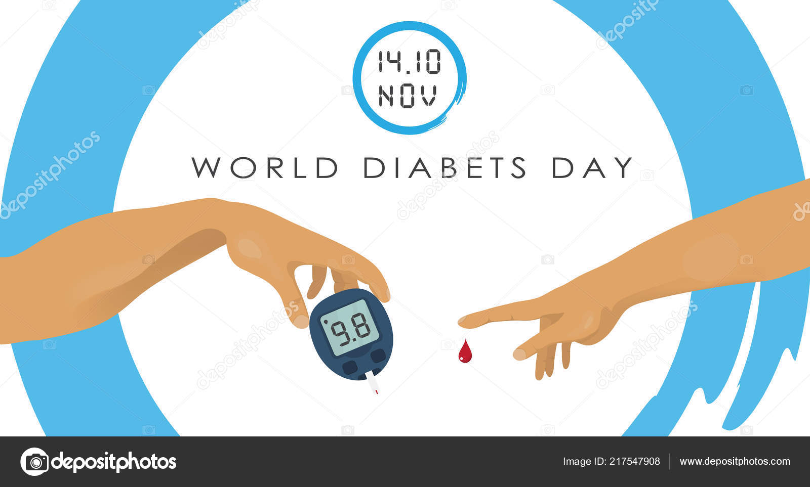 November World Diabetes Day Poster Layout Stock Vector Image by ©forden ...