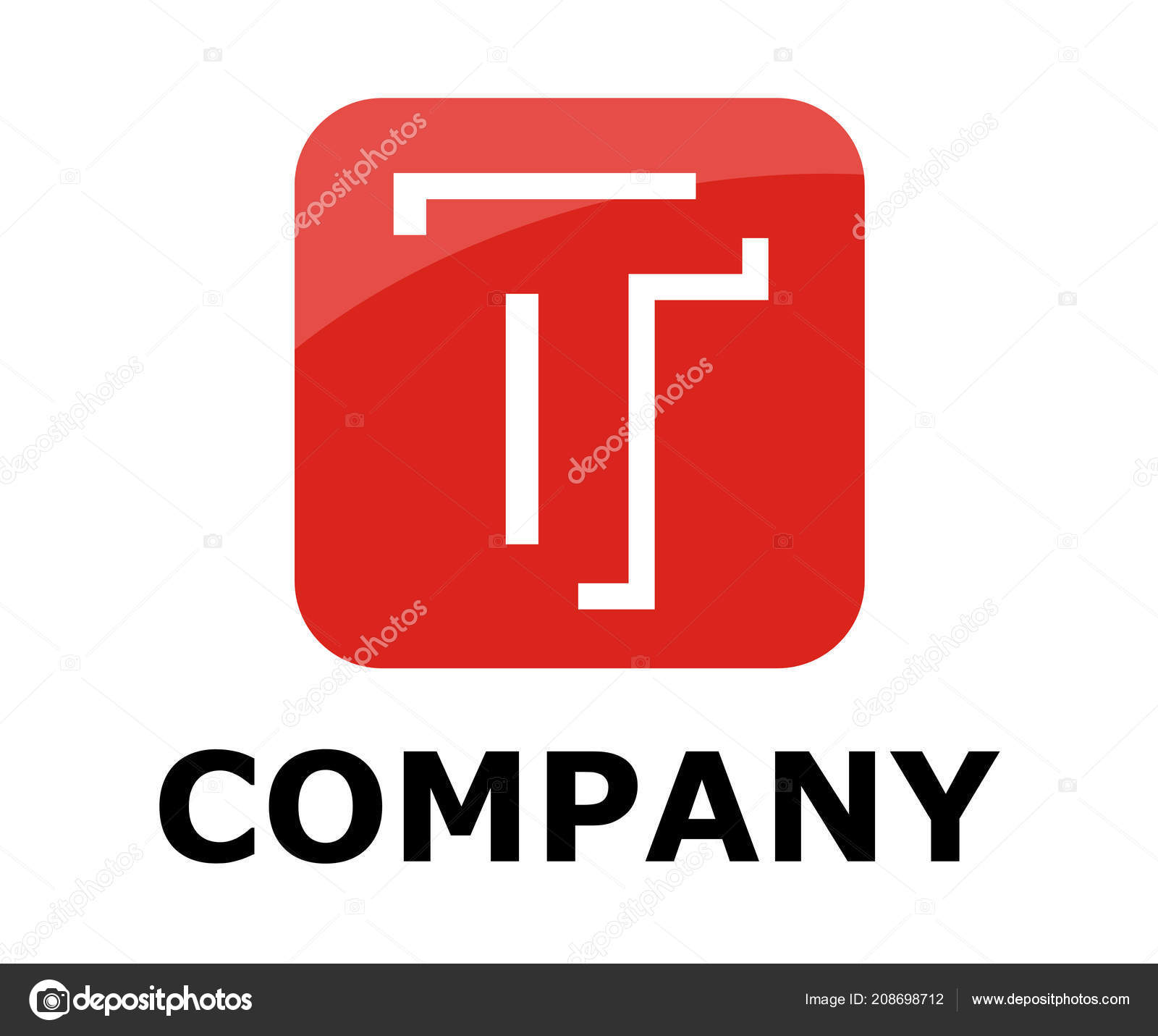 Canstockphoto Logo Red Color Logo Symbol Outline Line Alphabet Square