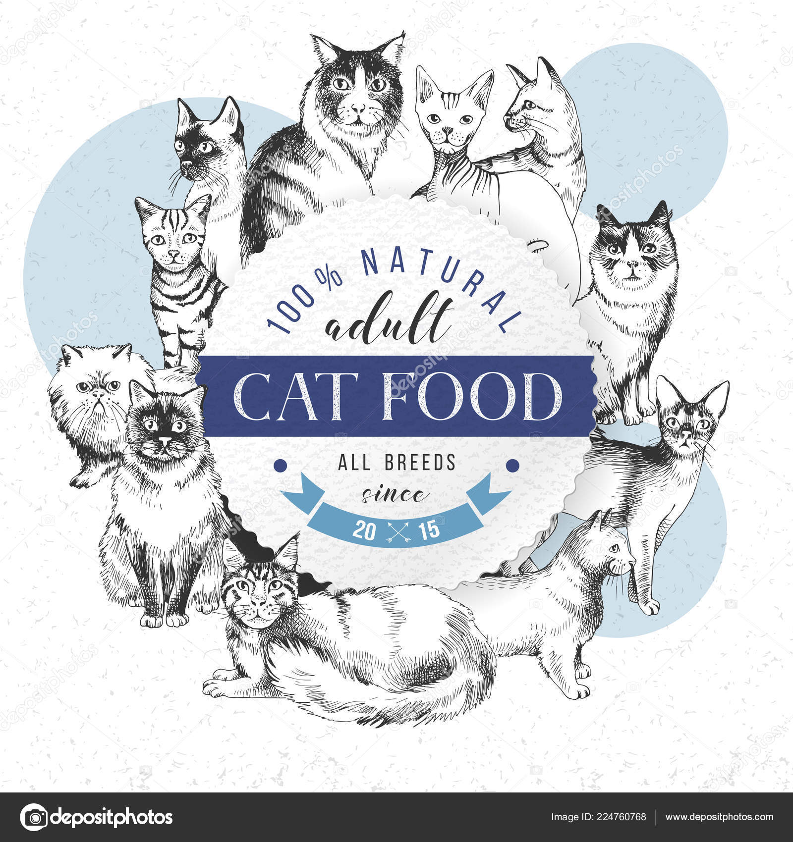 Cat food emblem Stock Vector by ©mart_m 224760768