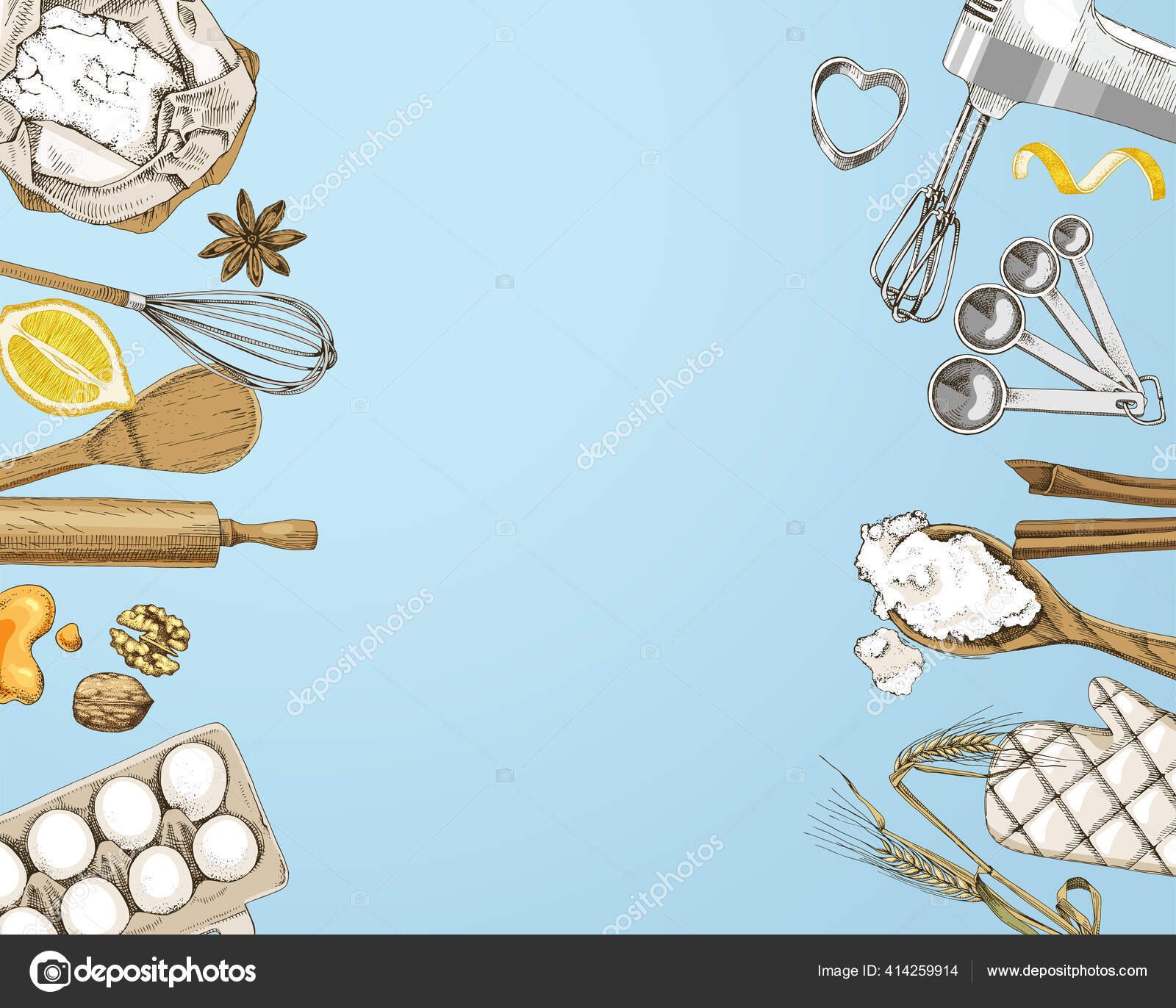 Baking Vector Background