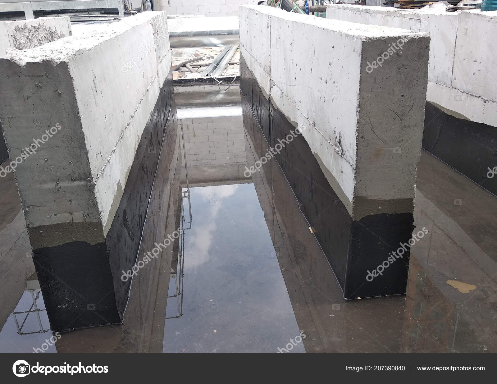 Kuala Lumpur Malaysia August 2018 Ponding Test Cunducted Applying ...