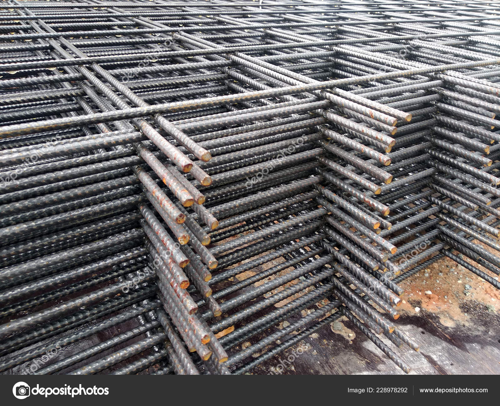 Brc Welded Wire Mesh Brc Fabric Used Part Main Structural — Stock Photo ...