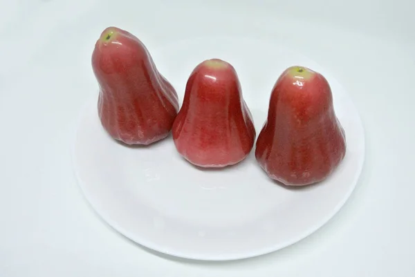 Rose apple fruit or the scientific name is Syzygium samarangense ...