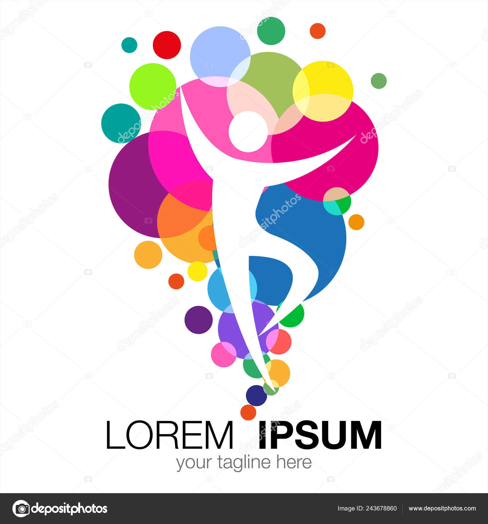 Stok Ilustrasi Vektor Abstrak Pesenam Melakukan Gerakan Senam Sebagai ...