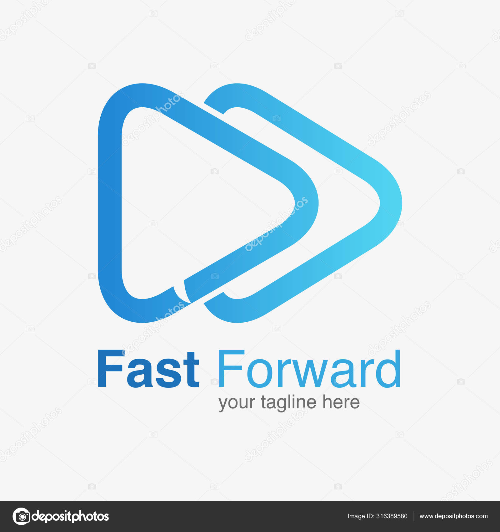Fast Forward Symbol White
