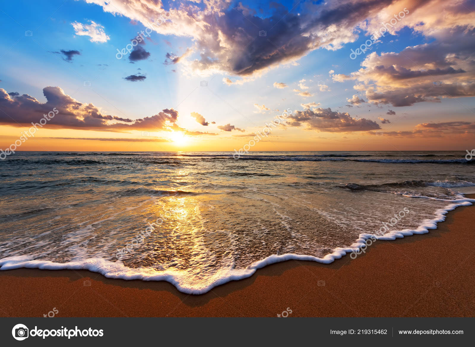 Colorful Beach Sunrise