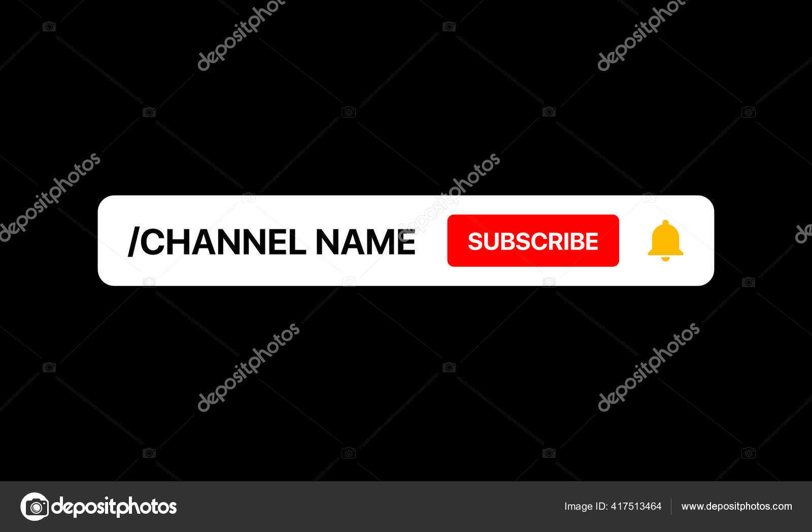 Youtube Subscribe Lower Third. Subscribe Button. Social Media Banner ...