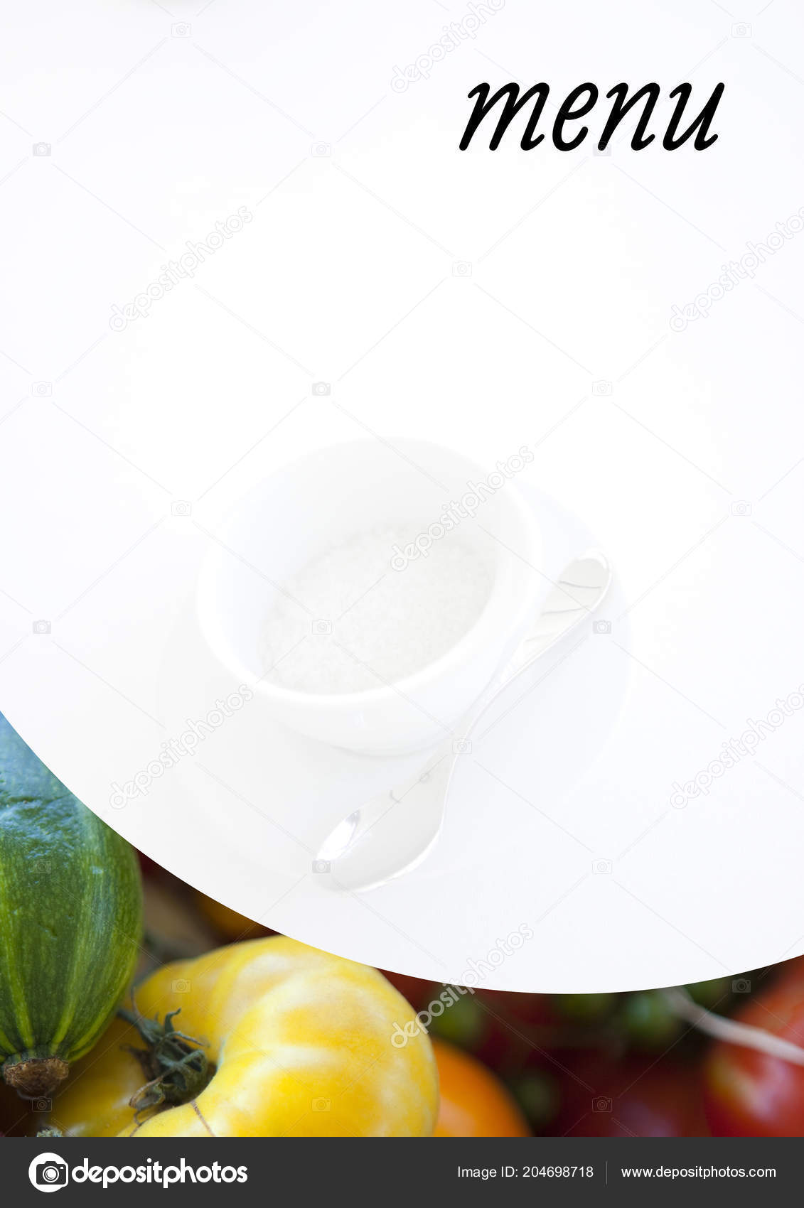 Model Restaurant Menu Vegetable Background — Stock Photo © jacquespalut ...