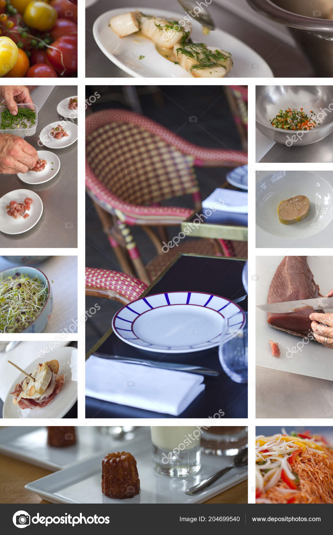 Collage Dishes Cooking French Bistro Stock Photo by ©jacquespalut 204699540