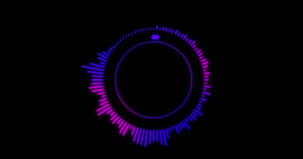 Color Animation Circle Waveform Audio Progress Bar Reactive Audio ...