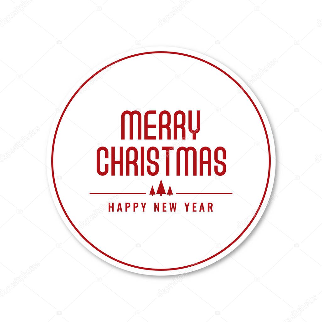 Feliz Navidad mano dibujado caligrafía cepillo moderno. Letras rojas ...