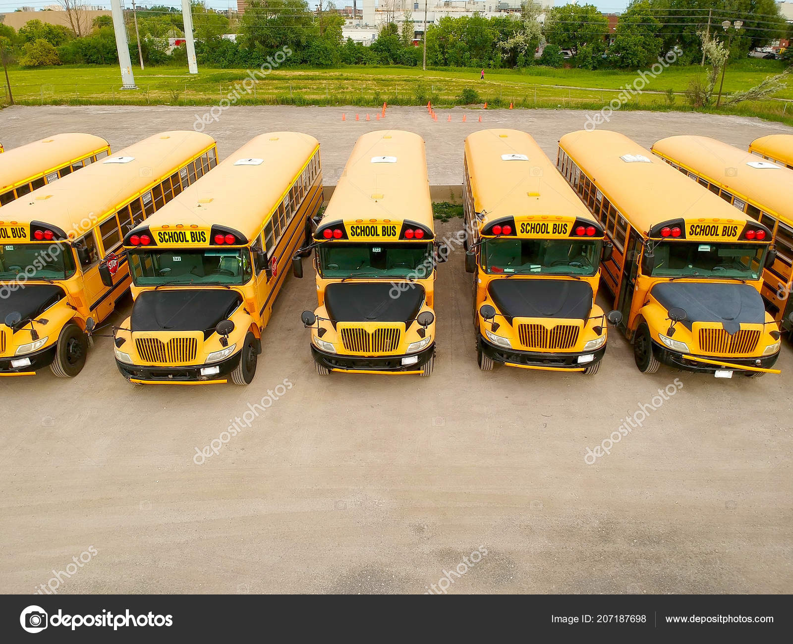 School Bus From Above