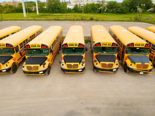 School Bus Aerial View