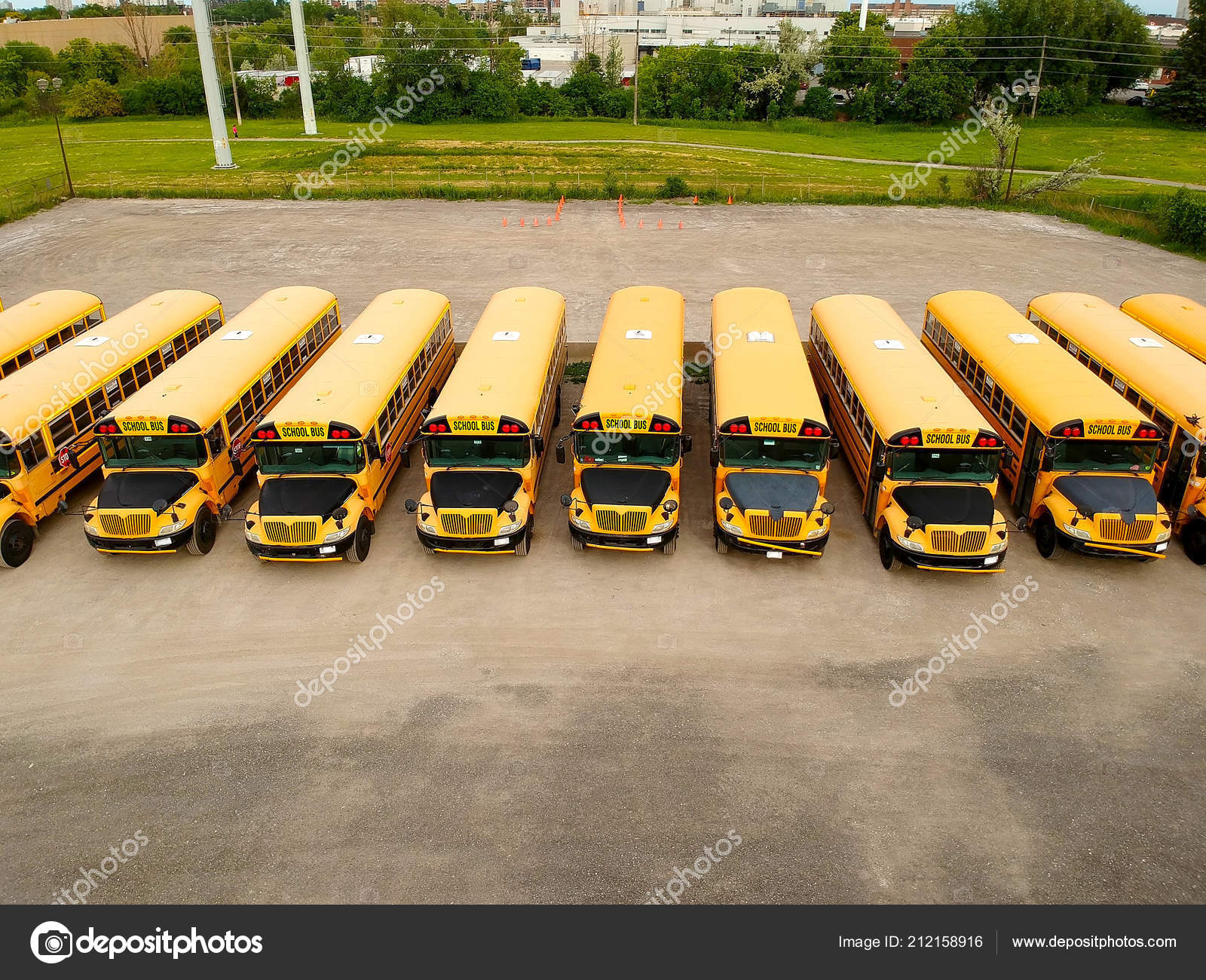 School Bus From Above