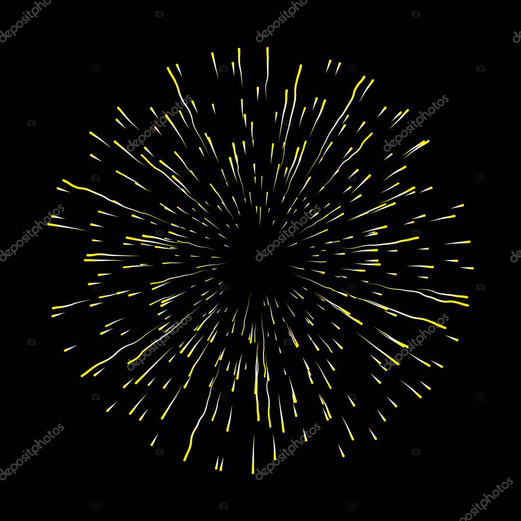 Rayos de luz halo y rayos católicos aislados en negro. Plantilla de ...