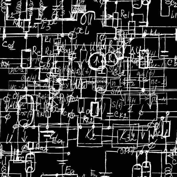 Scientific Seamless Color Background Handwritten Mathematical Physical ...