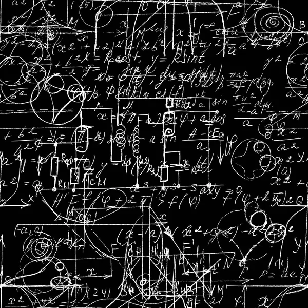 Math Seamless Pattern Endless Pattern Handwriting Various Operations ...