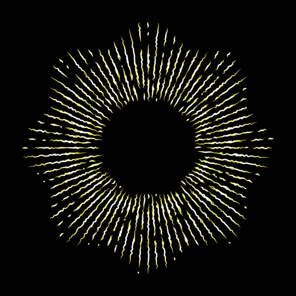 Rays of halo light and catholic rays set isolated on black. Art Stock ...