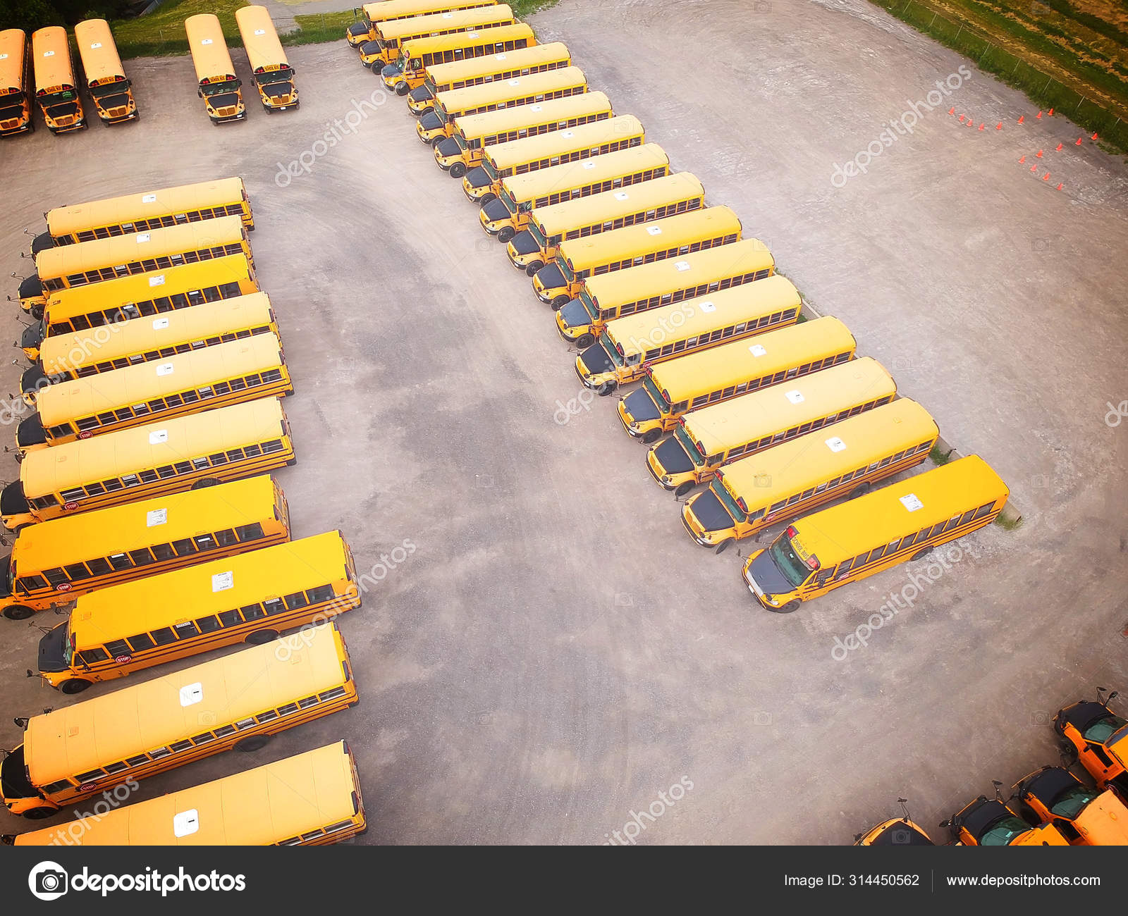 School Bus Aerial View