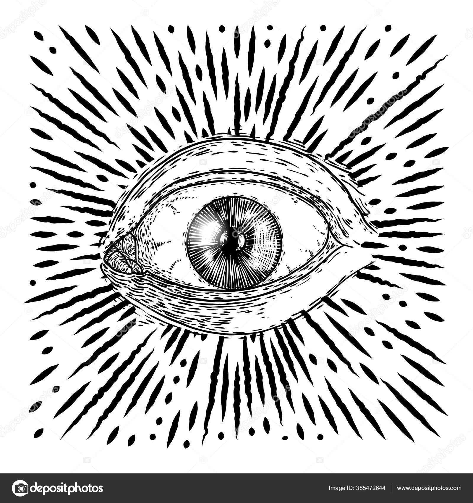 All Seeing Eye Eye Providence Decorative Background Sacred Geometry ...