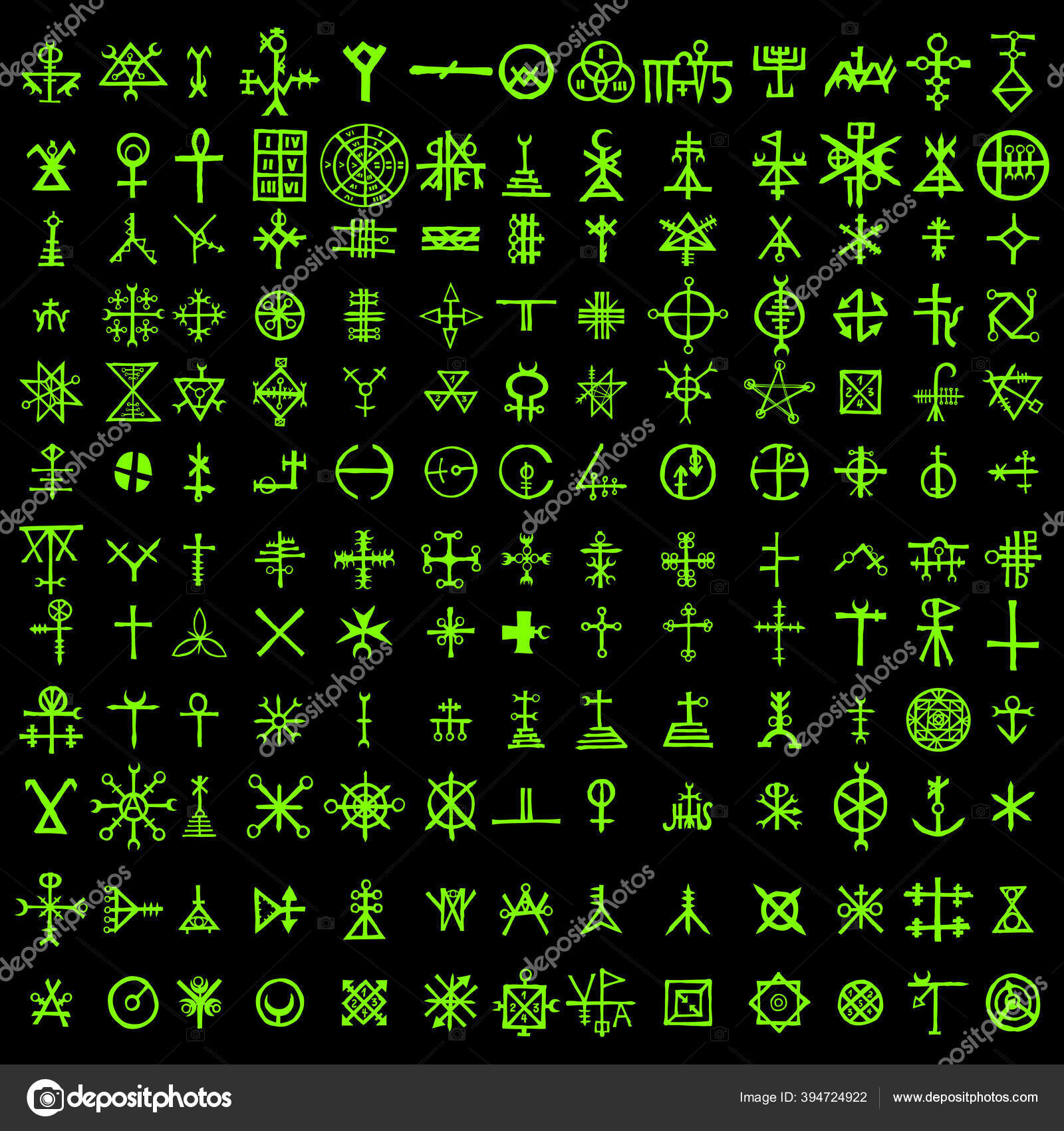 Alternative Digital Green Matrix Computer Code Symbols Quantum ...