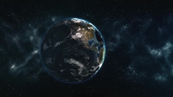 Rotating Earth At Night Nasa