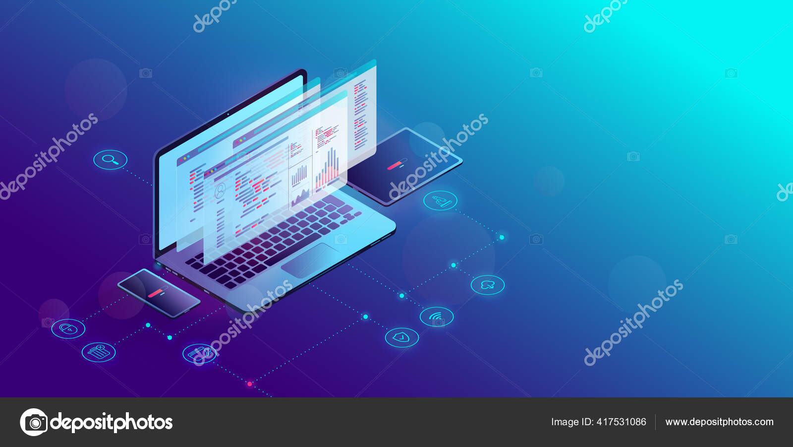 App Development Isometric Computer Showing Code Abstract Programming ... App Development Isometric Computer Showing Code Abstract Programming ...