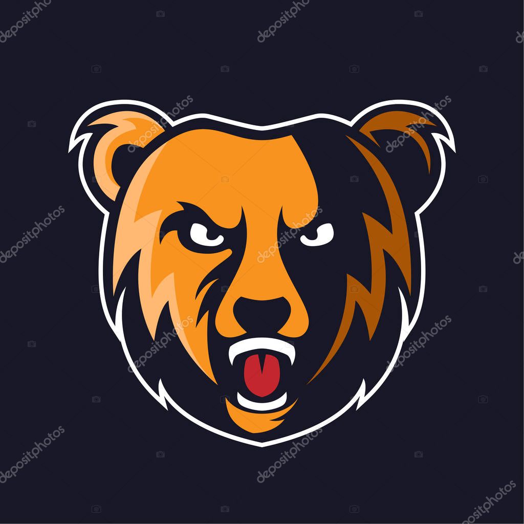 Oso logo mascota vector se puede descargar en formato vectorial para el ...