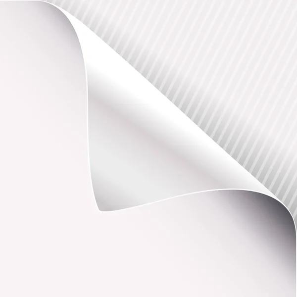 Curled Corner White Paper Red Right Top Angle Background New Stock ...