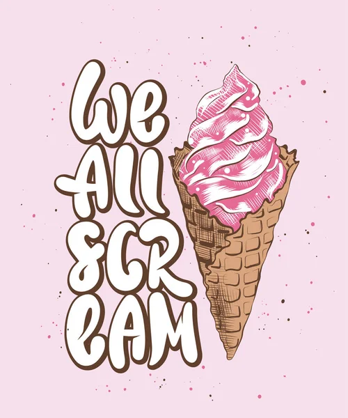 We all scream Vector Art Stock Images | Depositphotos