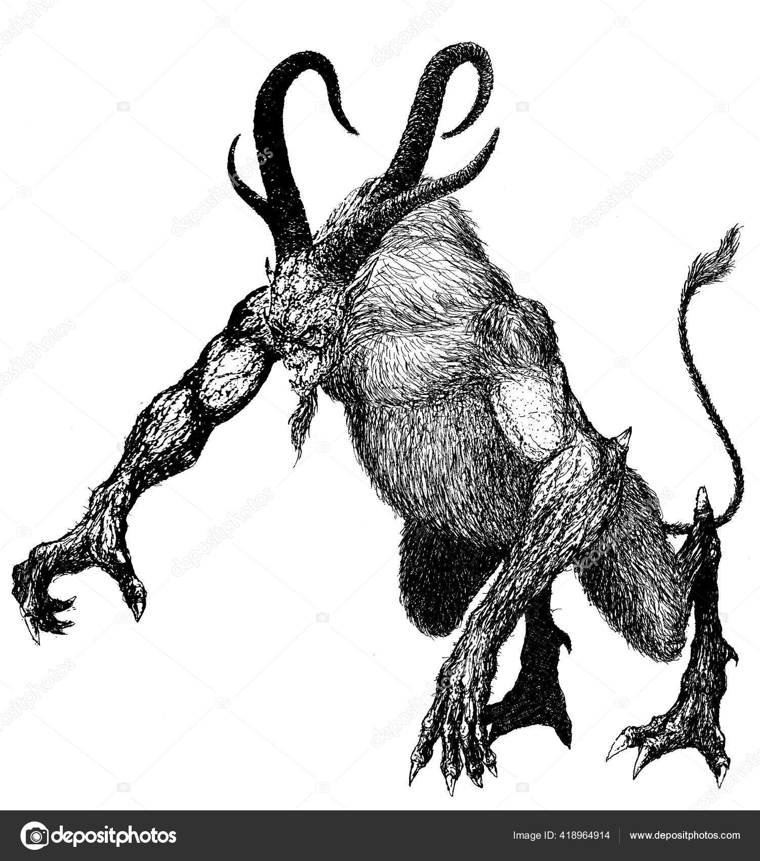 Hell Demon Drawing