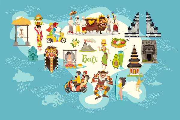 Vector bali map Stock-Vektorbilder | Depositphotos