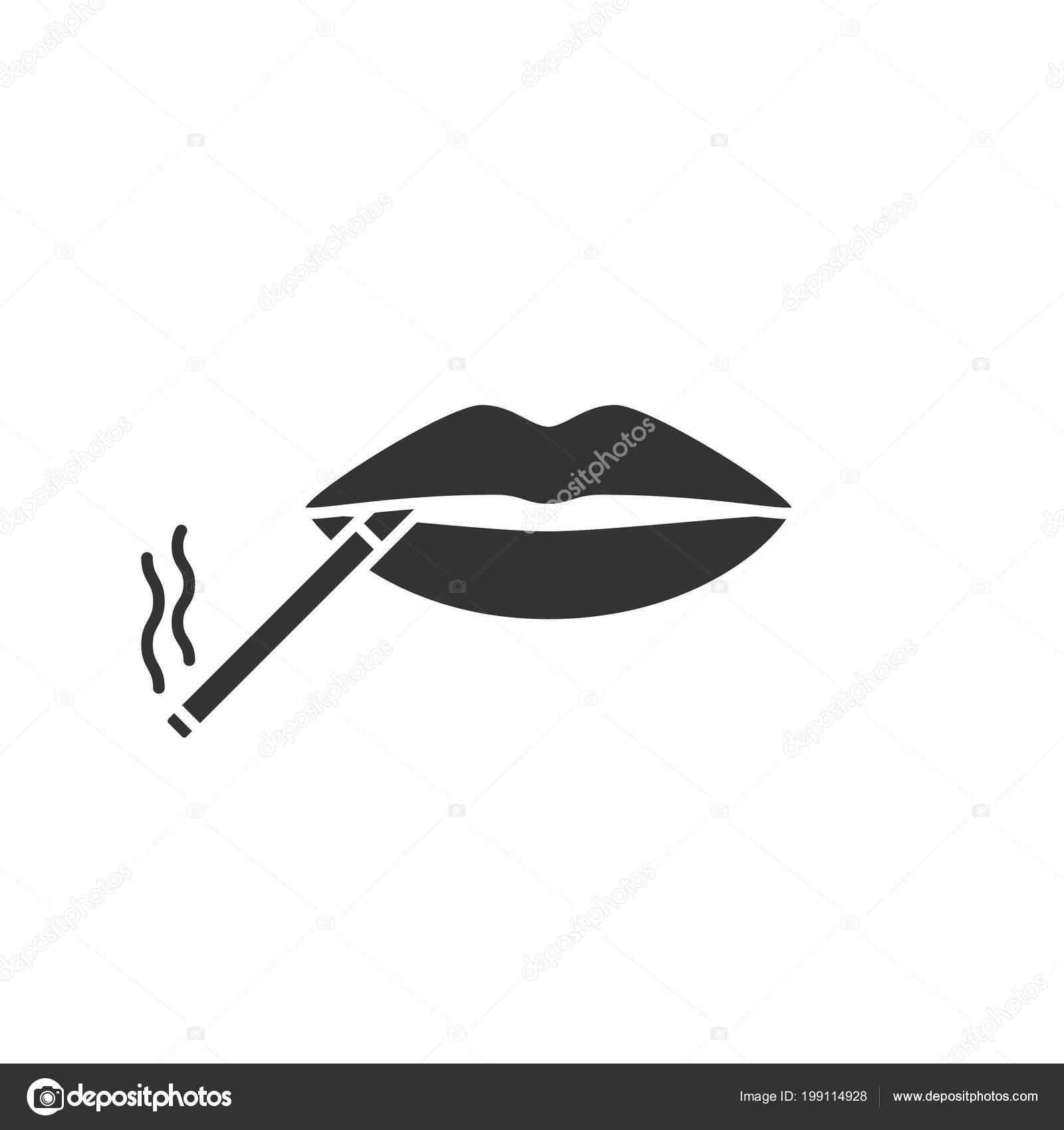Lips Smoking Cigarette Drawing Outline Simple And Easy - Infoupdate.org