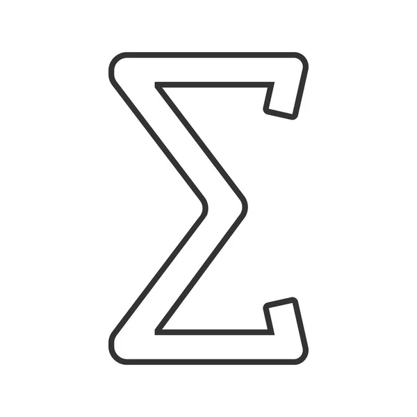 Símbolos Matemáticos Ícone Linear Ilustração Fina Menor Maior Igual Que ...