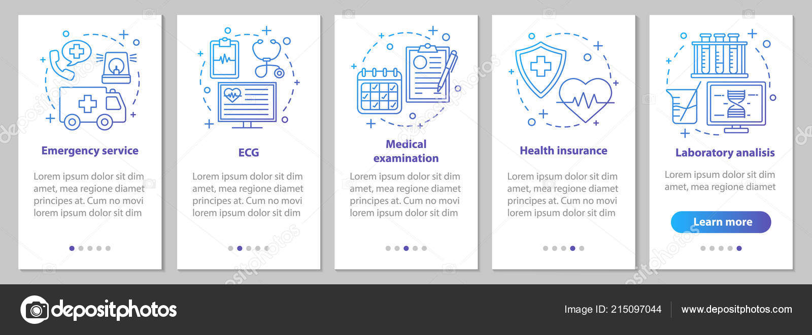 Medicine Healthcare Onboarding Mobile App Page Screen Linear Concepts ...