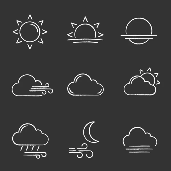 Weather Forecast Color Icons Set Sun Sunrise Sunset Wind Cloud Stock Vector Image by ©bsd #221609814