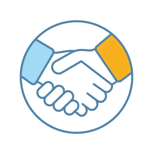 Handshake flat icon Stock Vector Image by ©bsd #148480633