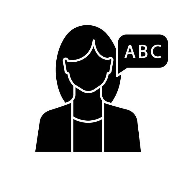 Foreign Language Teacher Linear Icon Speaking Club Thin Line ...