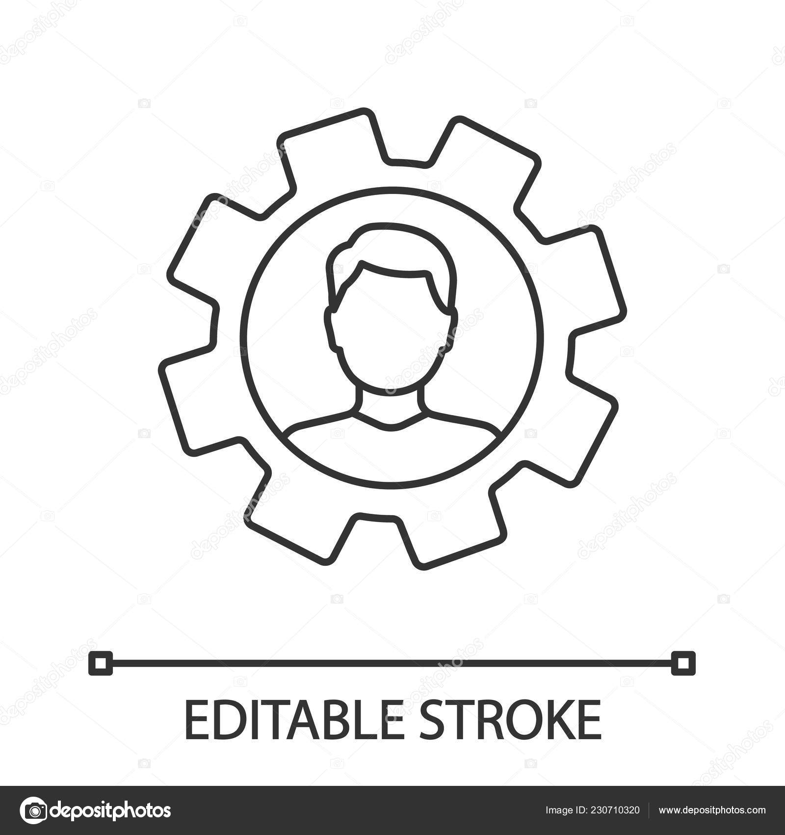 Professional Skills Icon White Background — Stock Vector © bsd #230710320