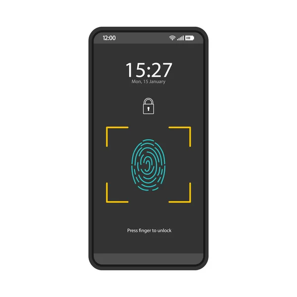 Screen lock authentication password smartphone background template. Illustration of phone ID ...