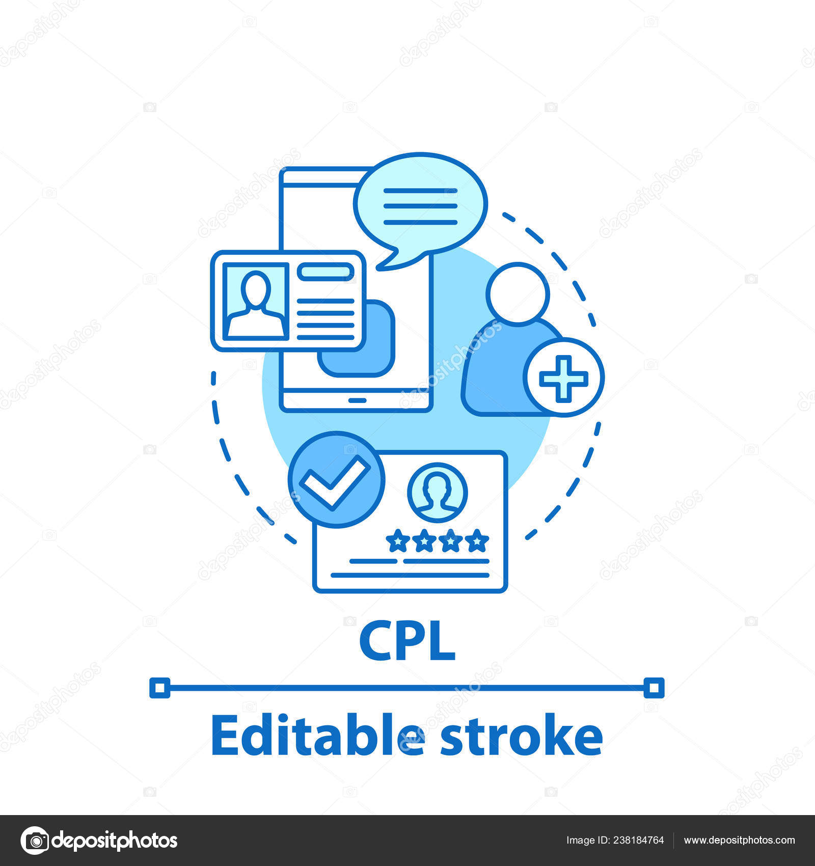 Cpl Concept Icon White Background Stock Vector by ©bsd_studio 238184764