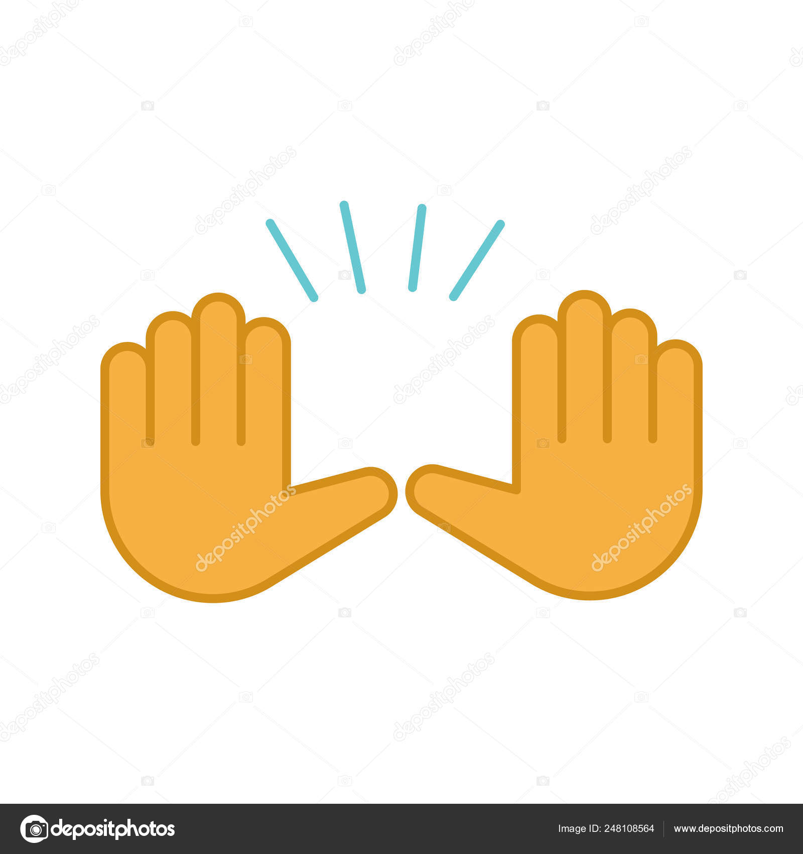 Stop Hand Gesture Clipart