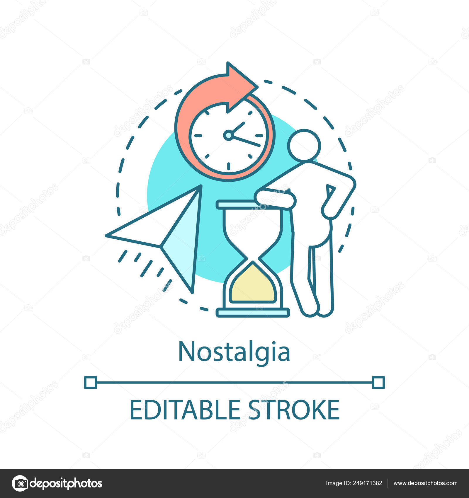 Nostalgia concept icon Stock Vector by ©bsd_studio 249171382