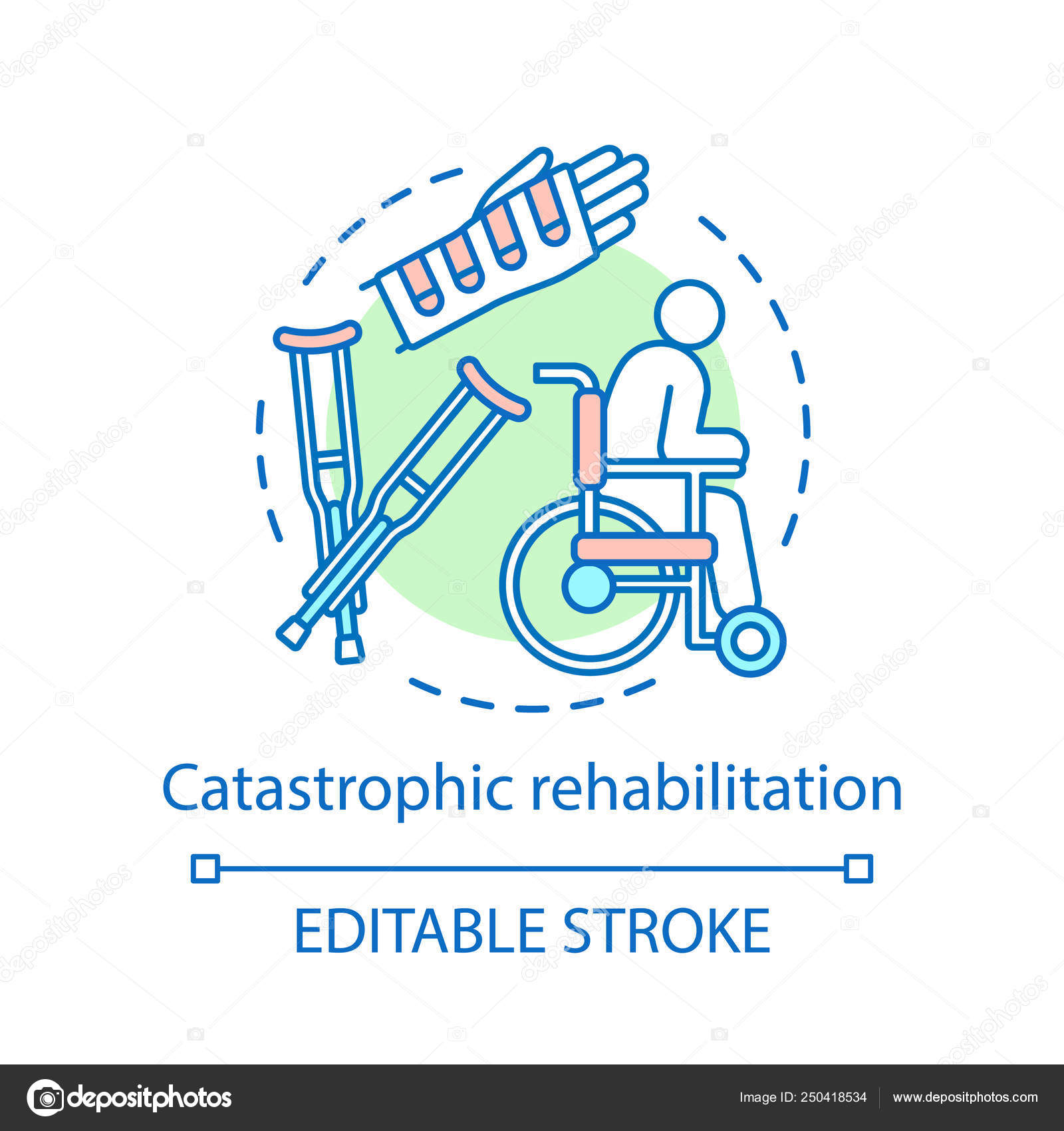 Catastrophic Rehabilitation Concept Icon Recovery Idea Thin Line ...