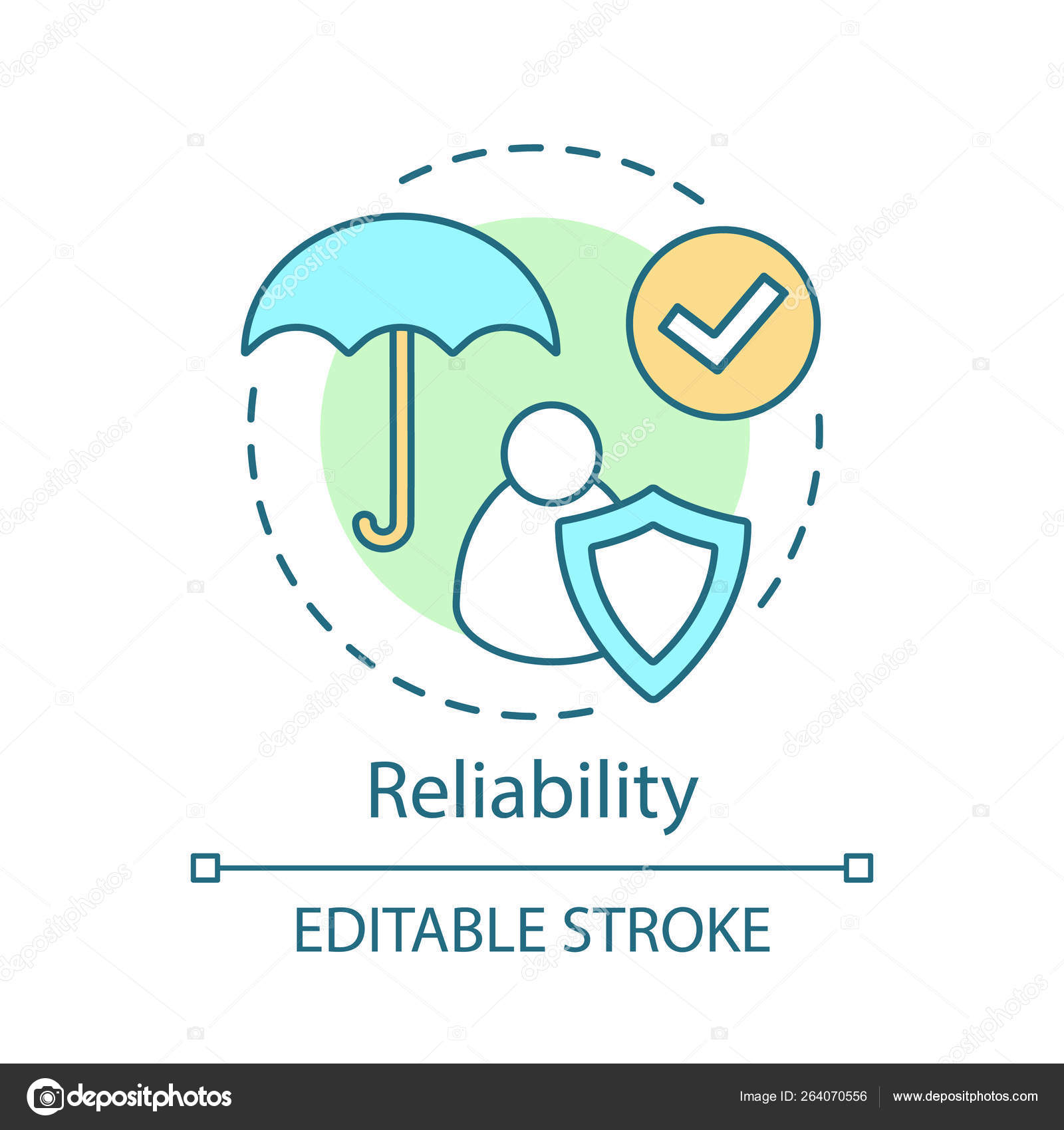 Reliability concept icon Stock Vector Image by ©bsd #264070556
