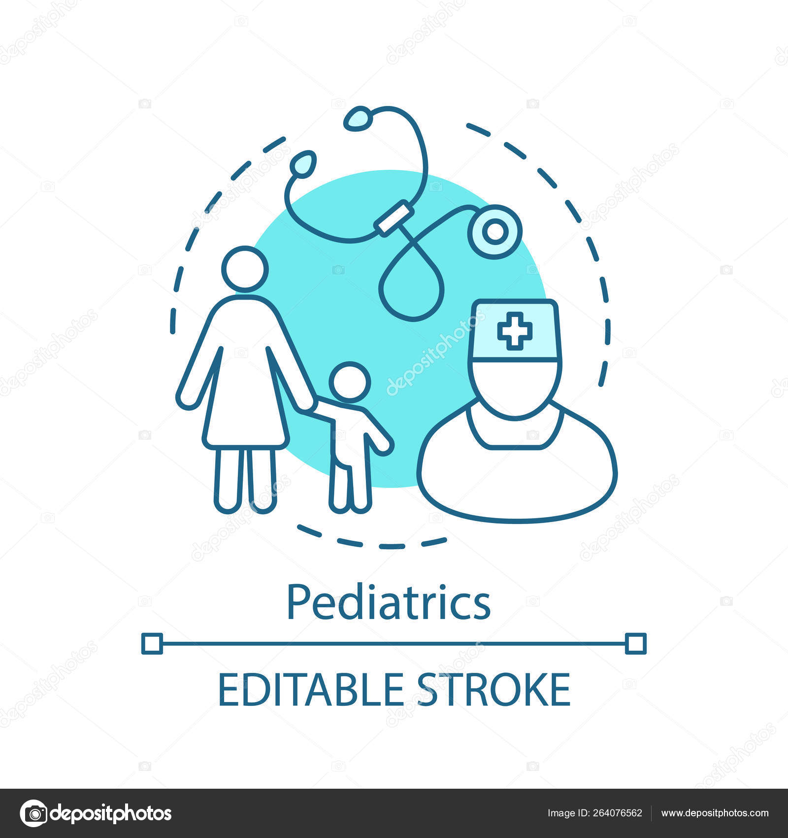 Icono del concepto de pediatría Vector de stock por ©bsd_studio 264076562