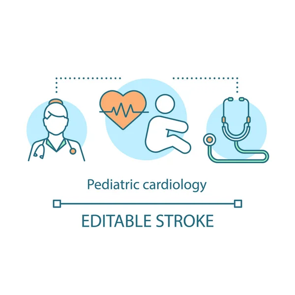 Heart test line icon, electrocardiogram monitor logo, cardiology ...
