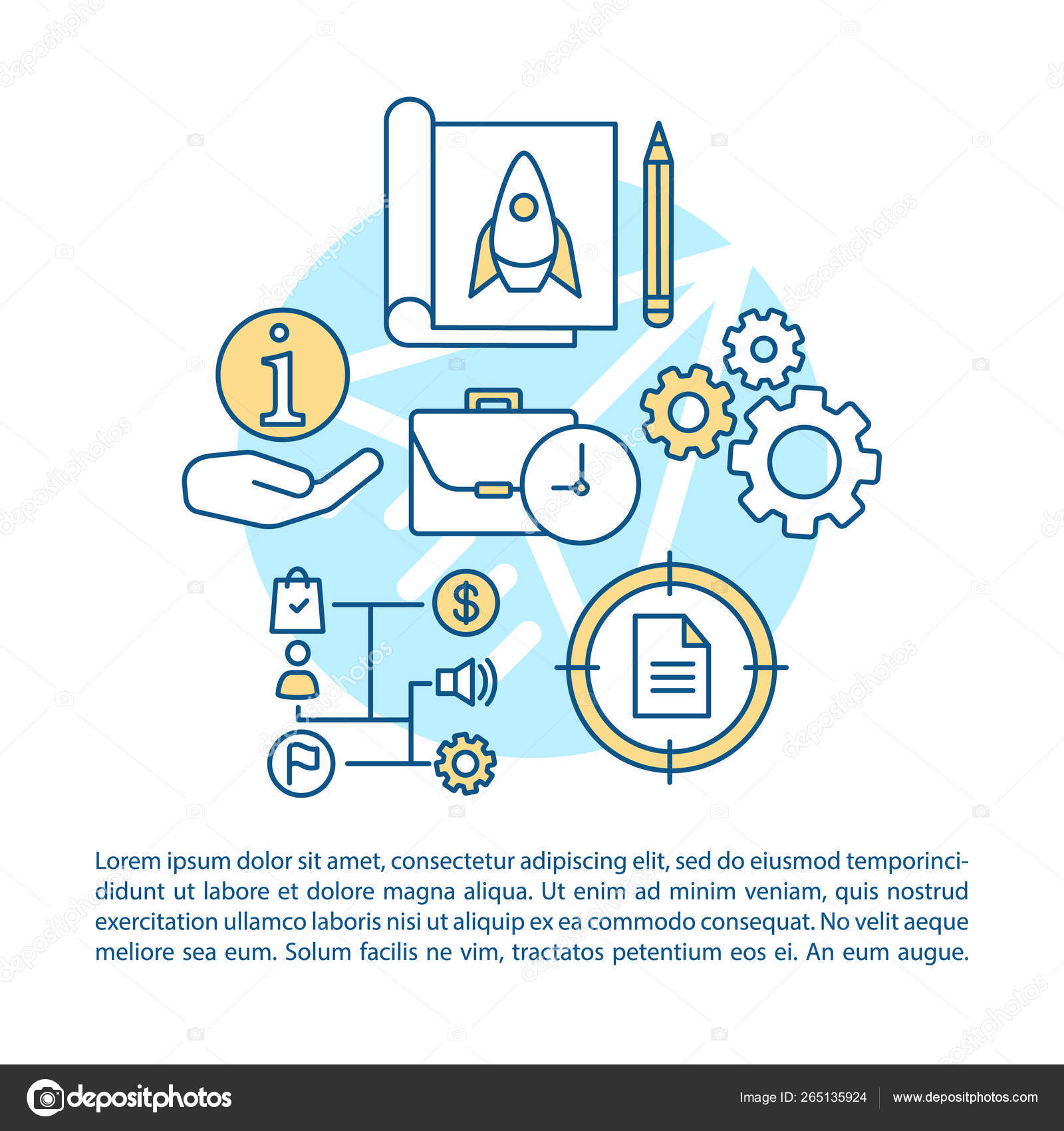 Pilot project article page vector template Stock Vector Image by ©bsd ...