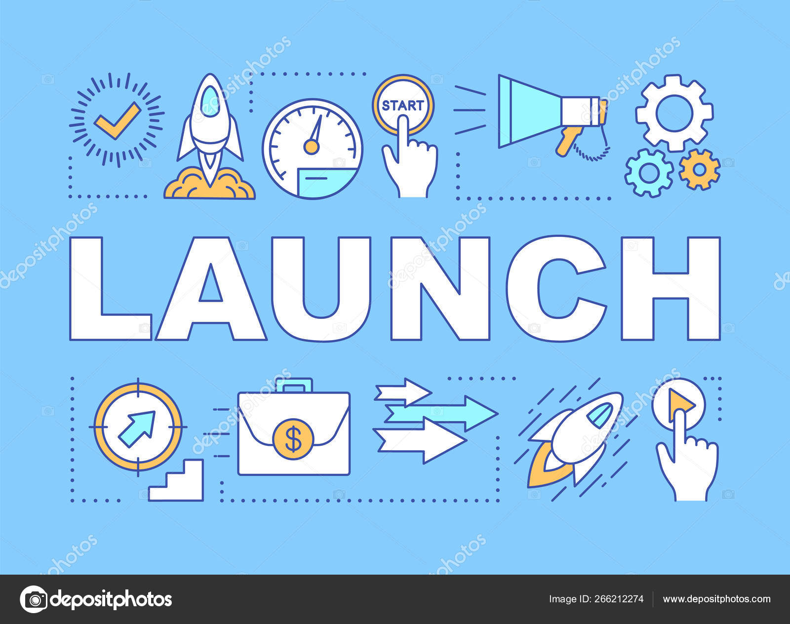 Launch word concepts banner Stock Vector by ©bsd_studio 266212274