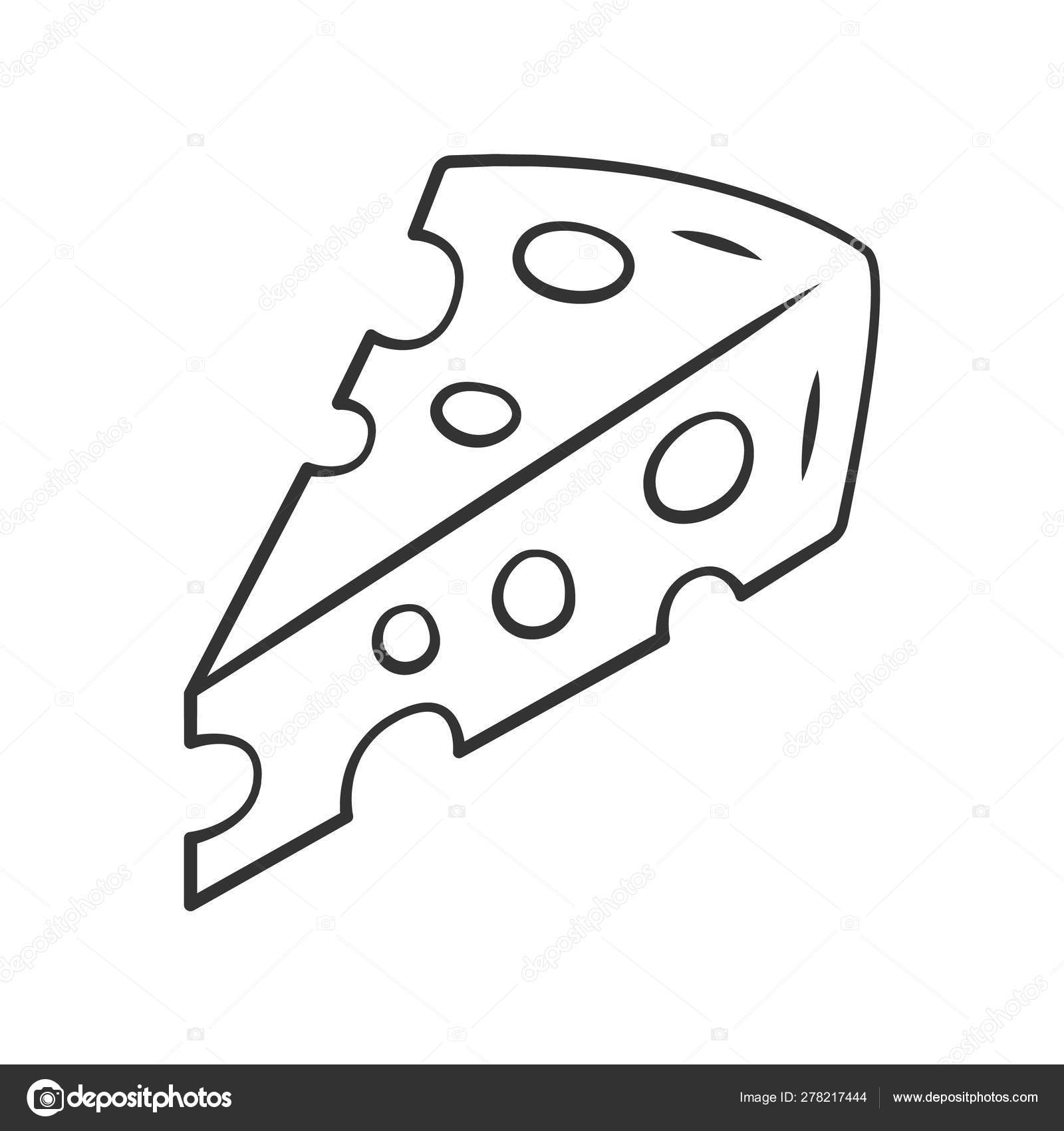 Slice Of Cheese Drawing
